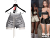 Second Life Marketplace - Plush Studios. Blair Nappa Shorts - Gray